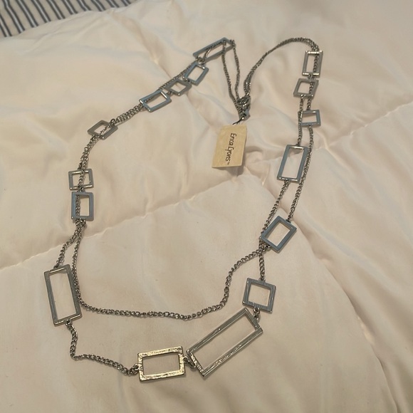 Erica Lyons | Jewelry | New Erica Lyons Long Silver Necklace | Poshmark